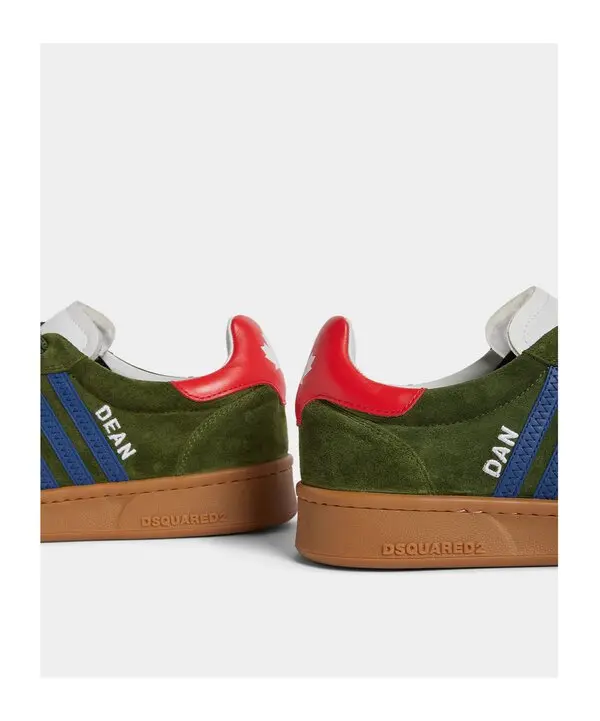 Dsquared2 Dan" Low-top Sneakers With Striped Detailing - Green