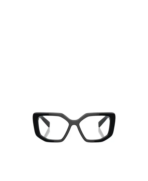 Prada Geometric Eyeglasses - Black