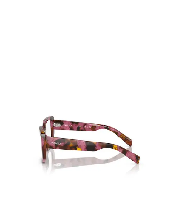 Prada Geometric Frame Eyeglasses - White