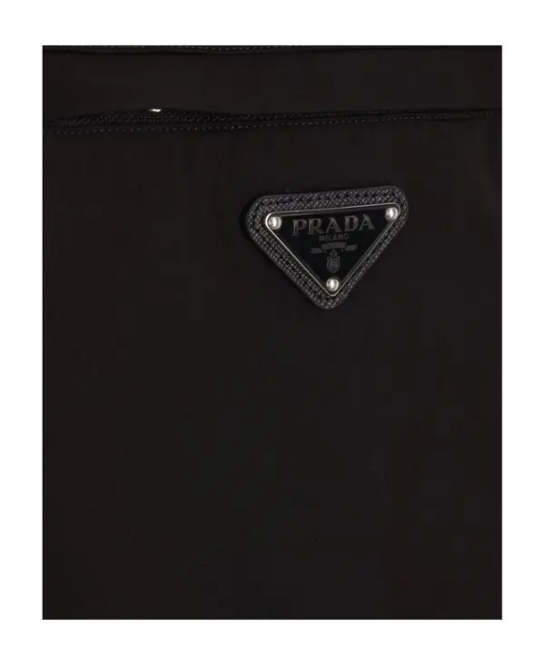 Prada Logo Plaque Long-sleeved Shirt