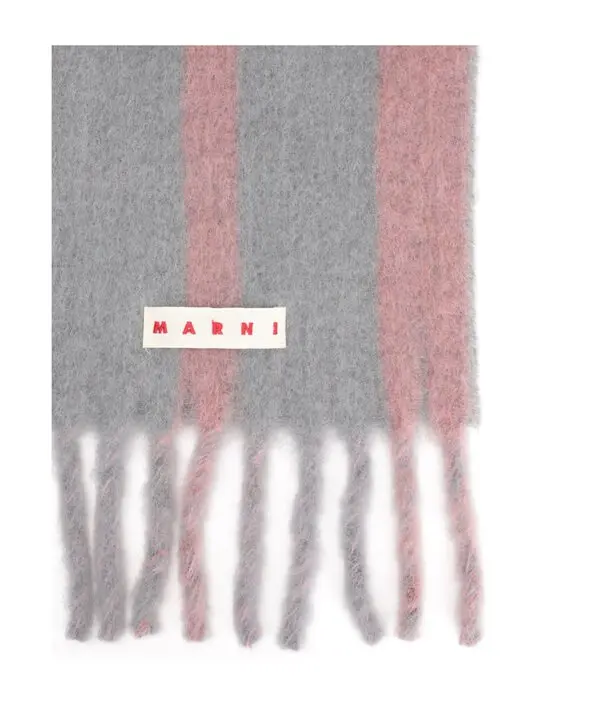 Marni Alpaca And Wool Scarf - Multicolor