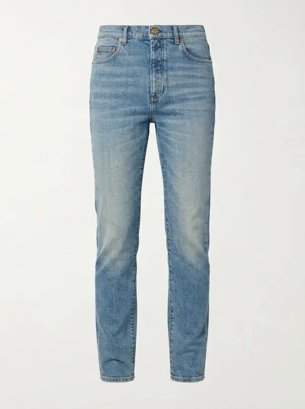 Gucci Logo Patch Skinny Fit Jeans