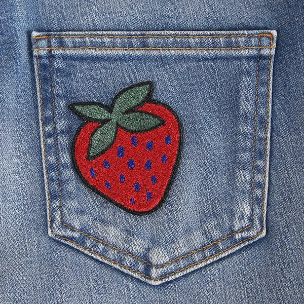 Gucci Logo Patch Skinny Fit Jeans