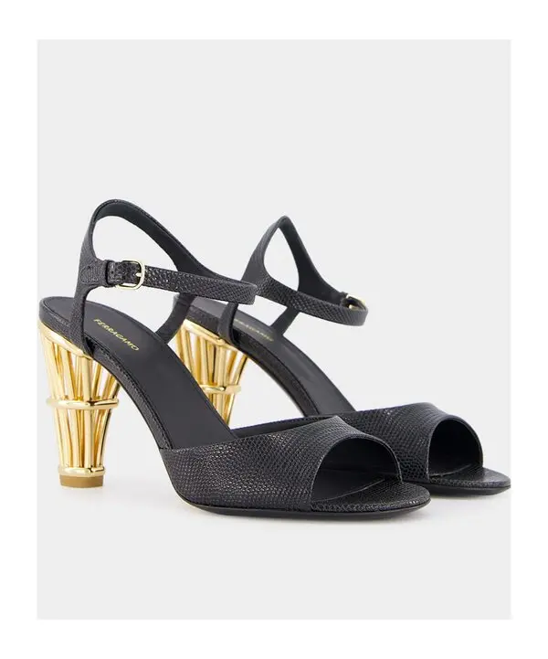 FERRAGAMO Cage" Heeled Sandals