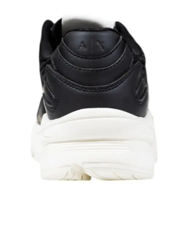 Armani Exchange Logo Detail Lace-up Sneakers - Black