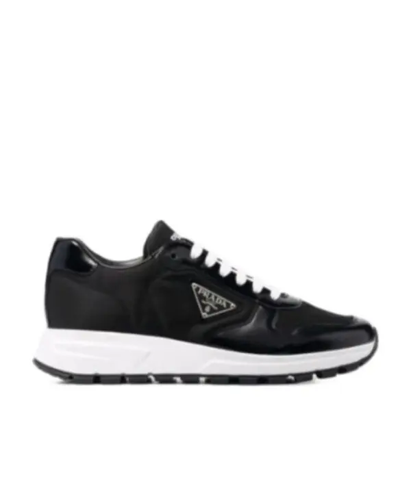 Prada Logo Casual Sneakers - Black