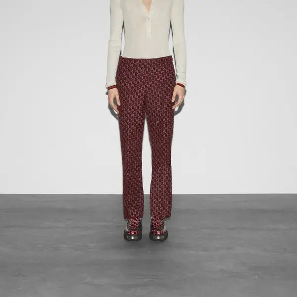 Gucci Gg Monogram Trousers