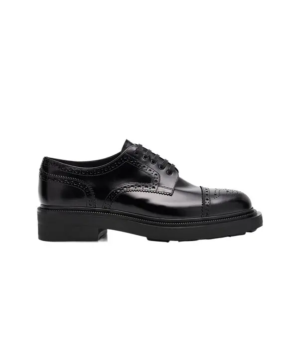 Prada Brogue Lace-up Derby Shoes
