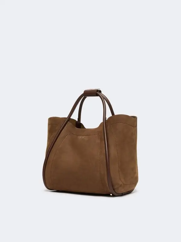 Max Mara Small Leather Marine Bag - Dark Brown