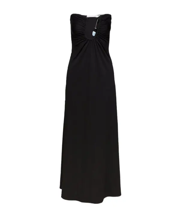 Christopher Esber Off-shoulder Ribbed Maxi Dress