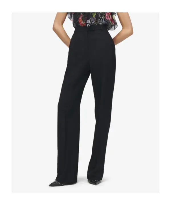 Alexander McQueen High-waisted Tailored Trousers - Black