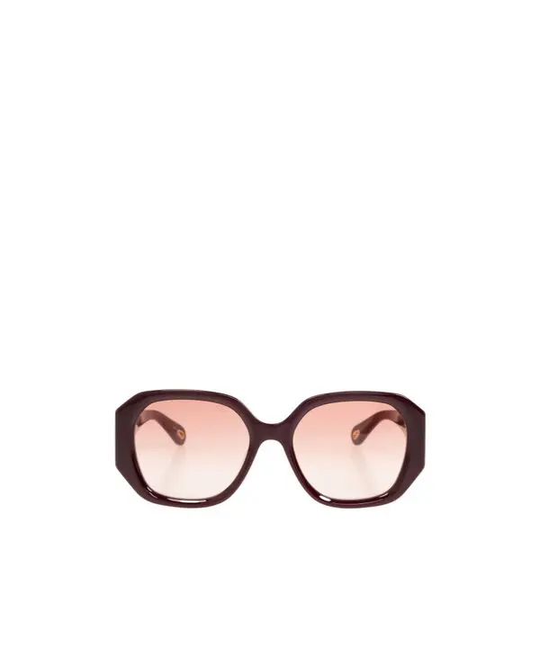 Chloé Rectangular Frame Sunglasses - Pink
