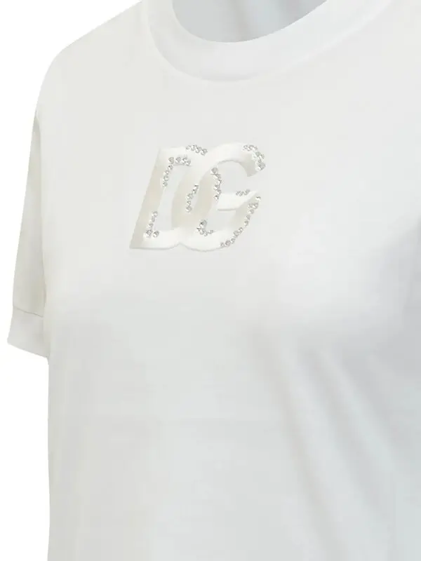 Dolce & Gabbana Dg Logo Embellished T-shirt