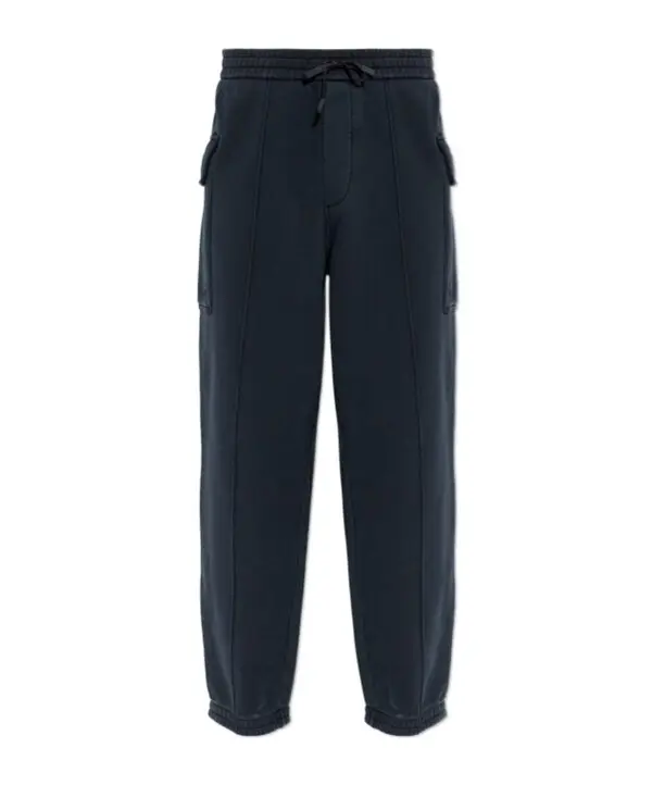 Emporio Armani Drawstring Cargo Trousers - Navy Blue
