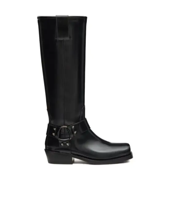Valentino Garavani Rockstud Ankle Strap Boots