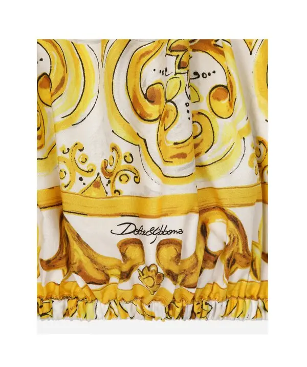 Dolce & Gabbana Printed Poplin Blouse