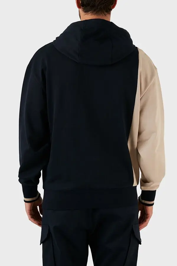 Hugo Boss Color-block Cotton Hoodie