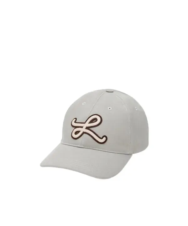 Loewe Baseball Cap With Logo Patch - Shell Ash