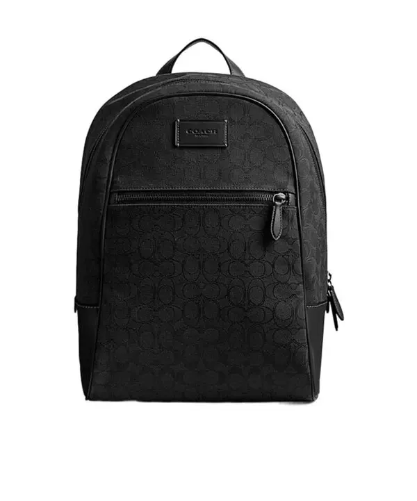 COACH Theo Patterned Backpack - Black