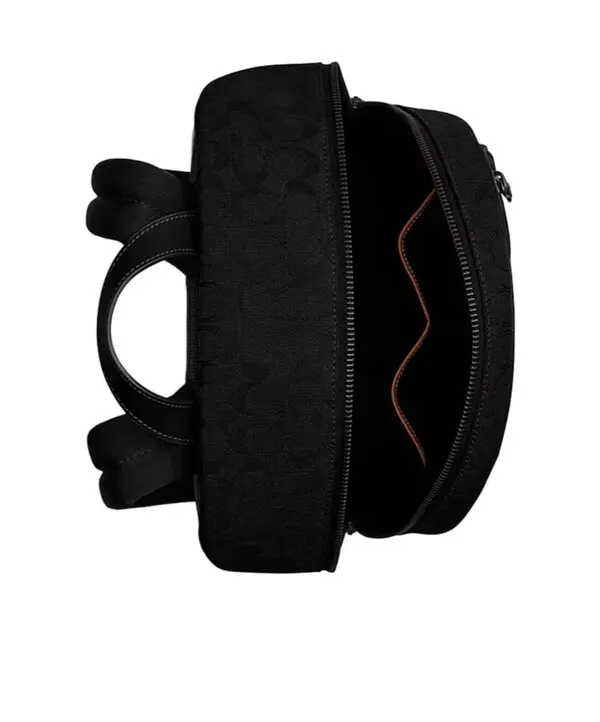 COACH Theo Patterned Backpack - Black