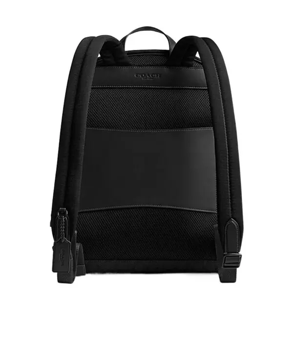 COACH Theo Patterned Backpack - Black