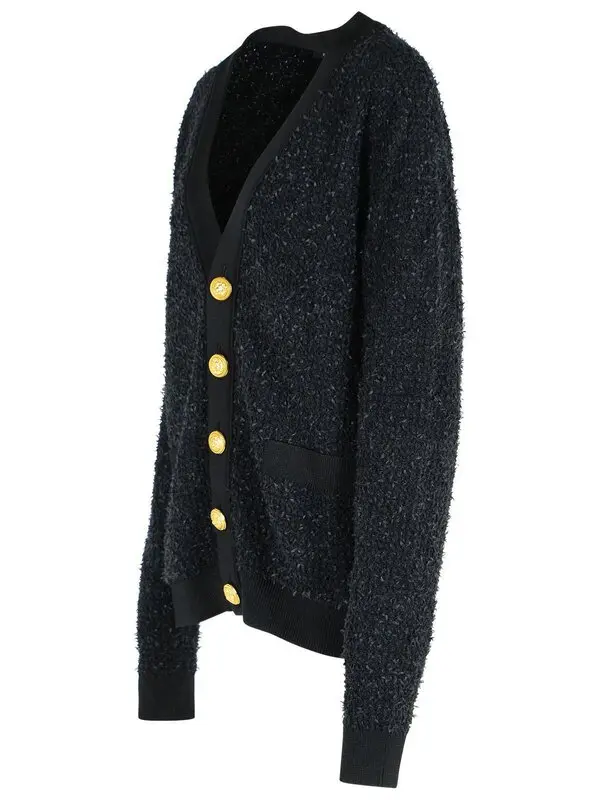 Balmain Buttoned V-neck Cardigan