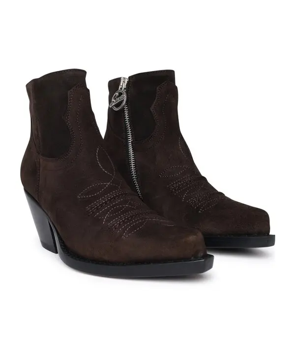 SONORA Hidalgo 85mm Leather Ankle Boots - Black