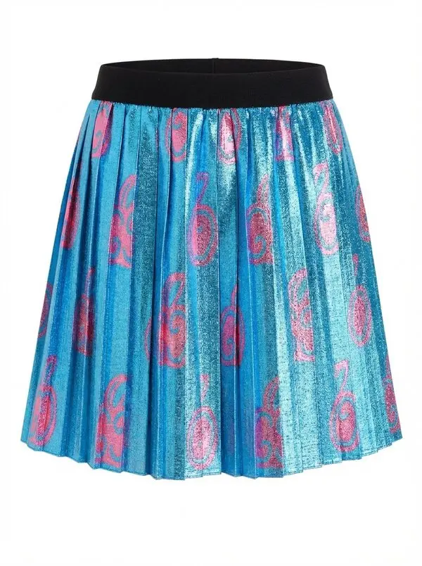 Gucci Pleated Printed Skirt