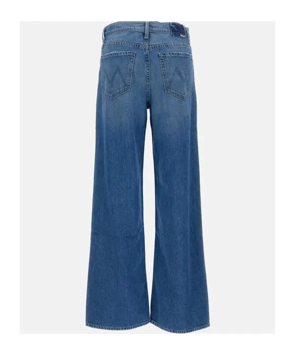 MOTHER The Rerun Zip Sneak Jeans - Blue