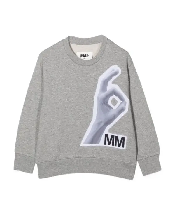 MAISON MARGIELA Graphic Print Cotton Sweatshirt