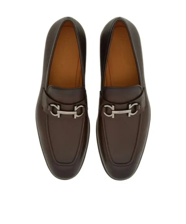 FERRAGAMO Gancini Moccasins - Black
