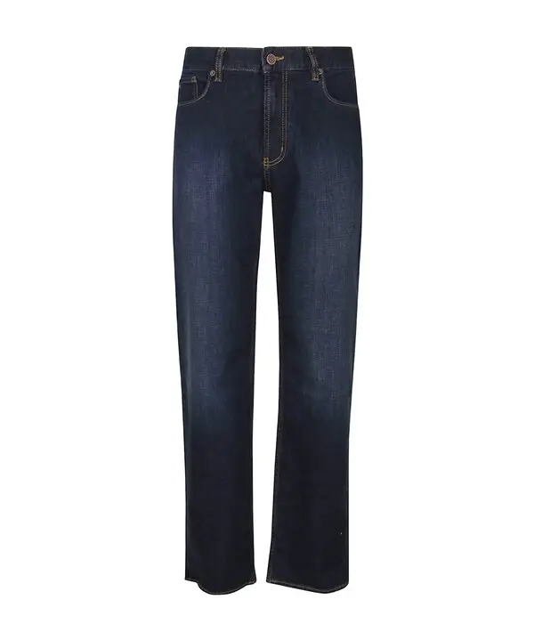 Emporio Armani J76 Straight-fit Jeans - Black