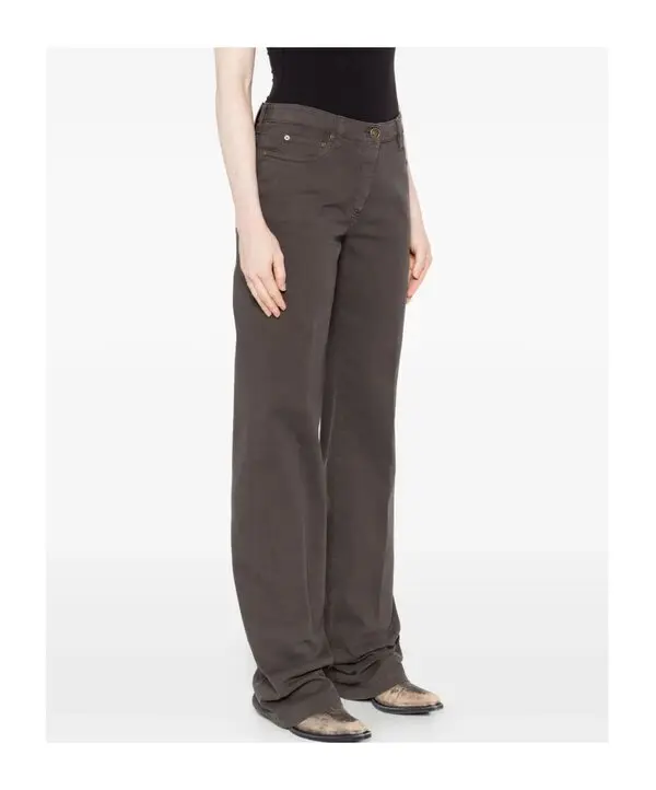 Etro Button-fly Straight Leg Trousers - Black