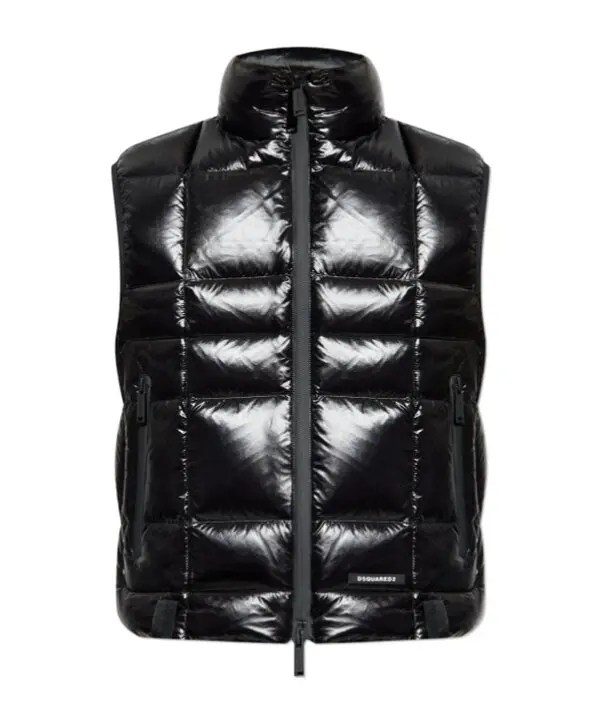 Dsquared2 Stand Collar Down Gilet - Black