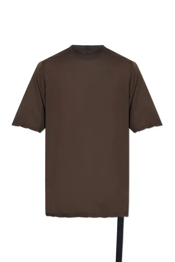 Rick Owens Jumbo Tie Detailed T-shirt - Brown