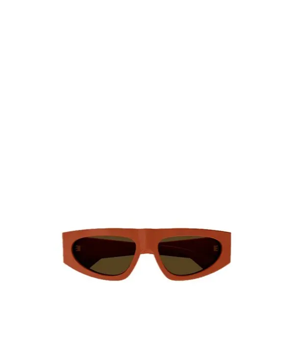 Bottega Veneta Geometric Frame Sunglasses - Brown