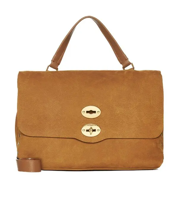 ZANELLATO Clamshell Handbag With Turn Lock