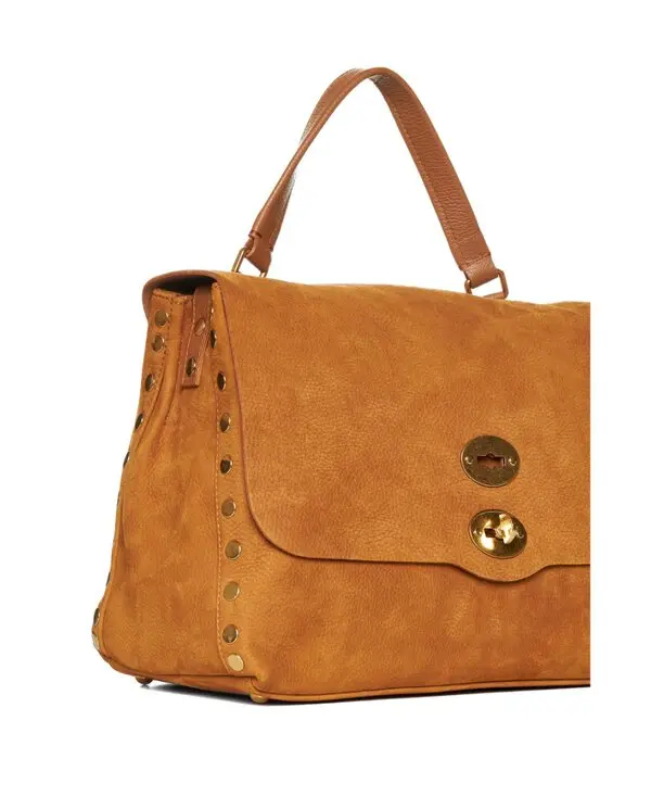 ZANELLATO Clamshell Handbag With Turn Lock