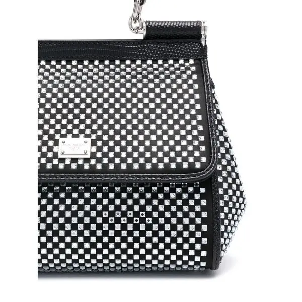 Dolce & Gabbana Embellished Top Handle Tote Bag - Black