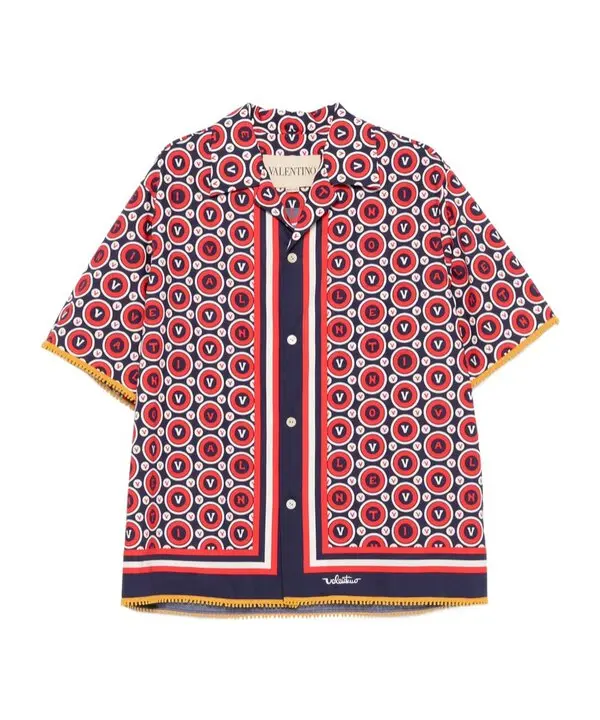 Valentino Garavani Bulles Royales Short-sleeved Shirt - Red