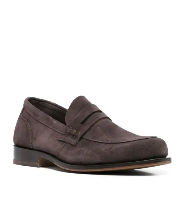 TRICKER'S Suede Loafers - Coffee