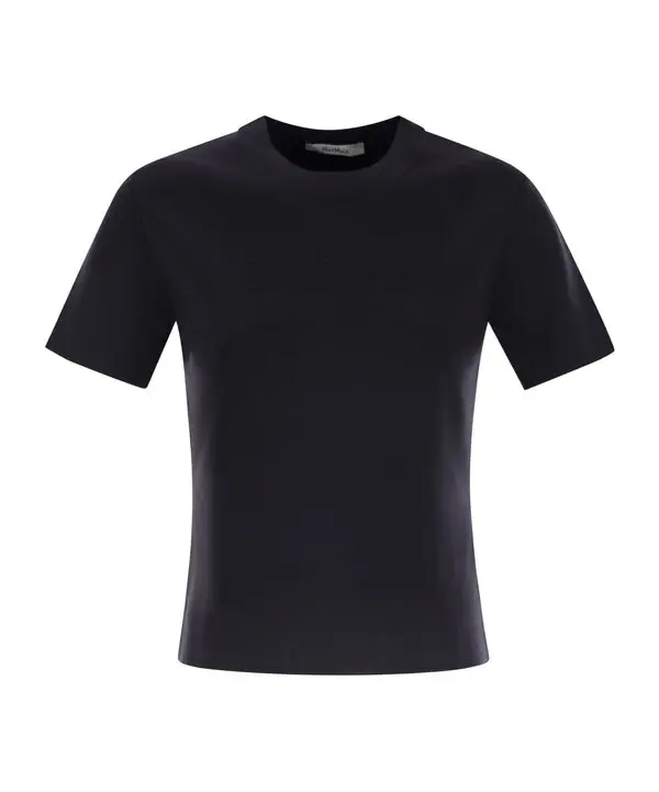 Max Mara Crewneck Short-sleeved T-shirt With Logo - No