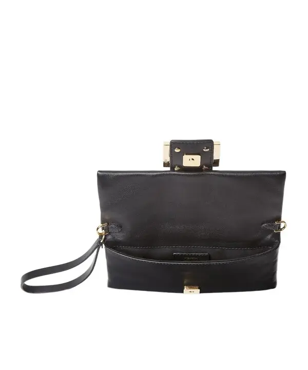Fendi Mamma Baguette Pouch - Black