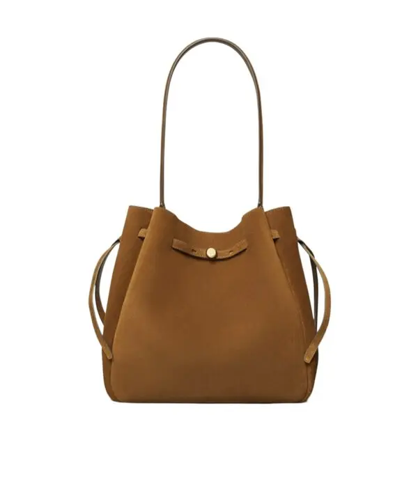Tory Burch Suede Romy Tote Bag - Caramel