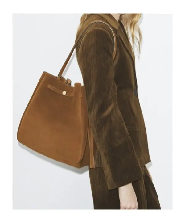 Tory Burch Suede Romy Tote Bag