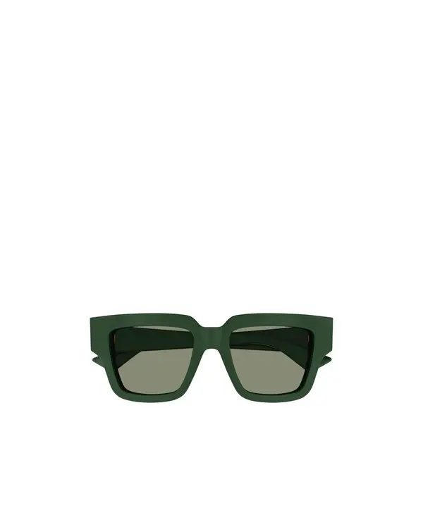 Bottega Veneta Rectangular Frame Sunglasses - Green