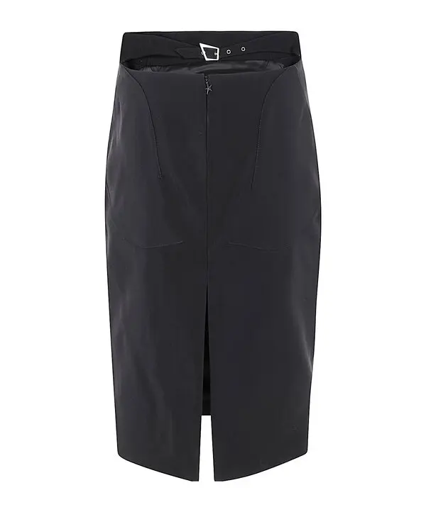 MUGLER Buckled Tailored Skirt
