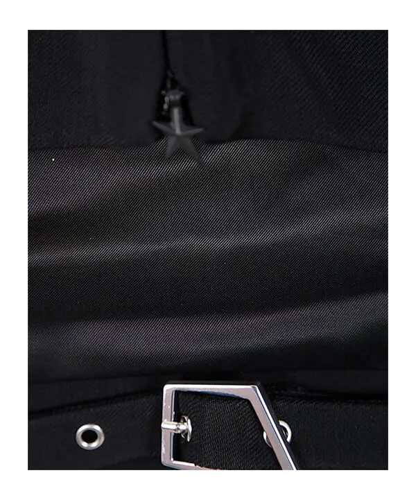 MUGLER Buckled Tailored Skirt
