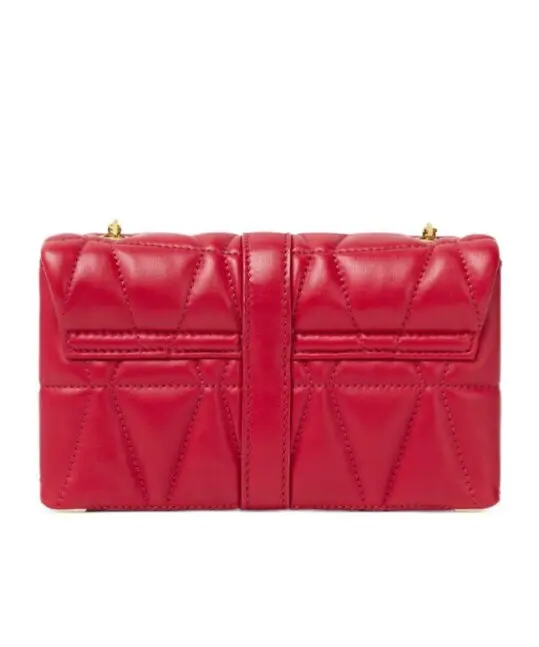 Versace Kleio Quilted Mini Crossbody Bag - Red