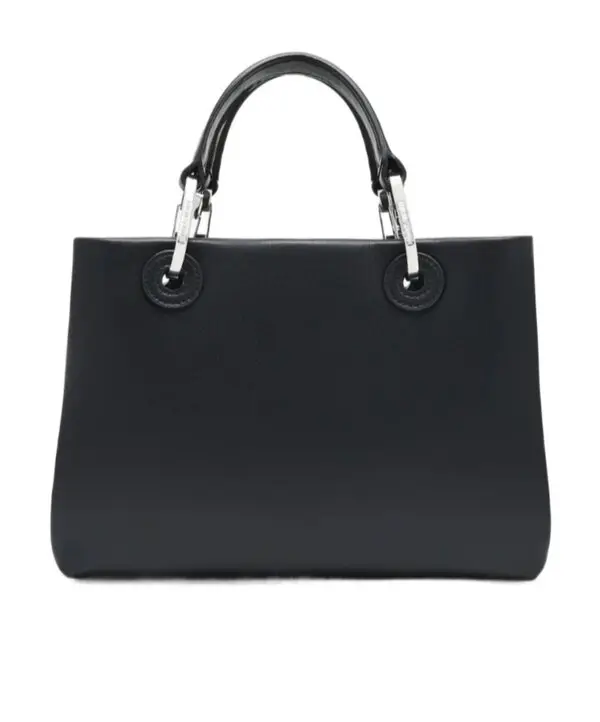 Emporio Armani Myea Logo Top Handle Bag - Black